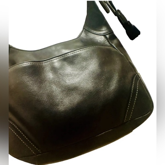 Coach | Bags | Coach Hamilton Black Leather Hobo Shoulder Bag F280 ...